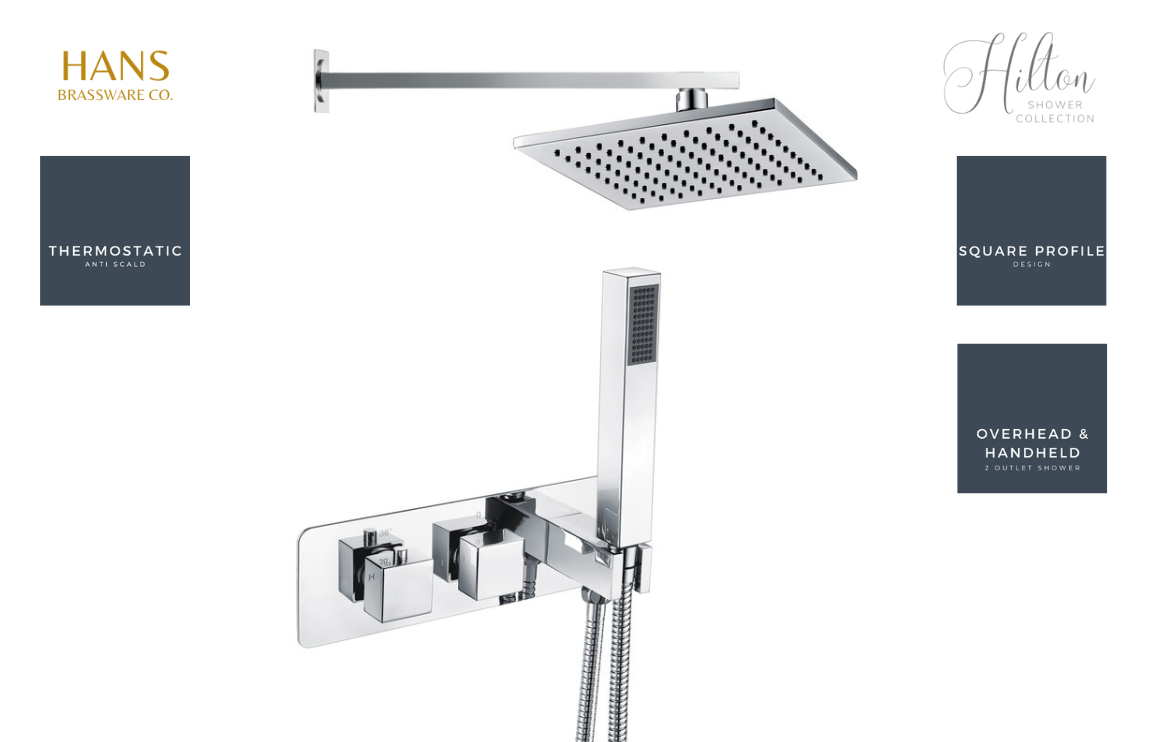 Hans Brassware Co. - Hilton Shower Pack Two - Twin Control Two Outlet ...