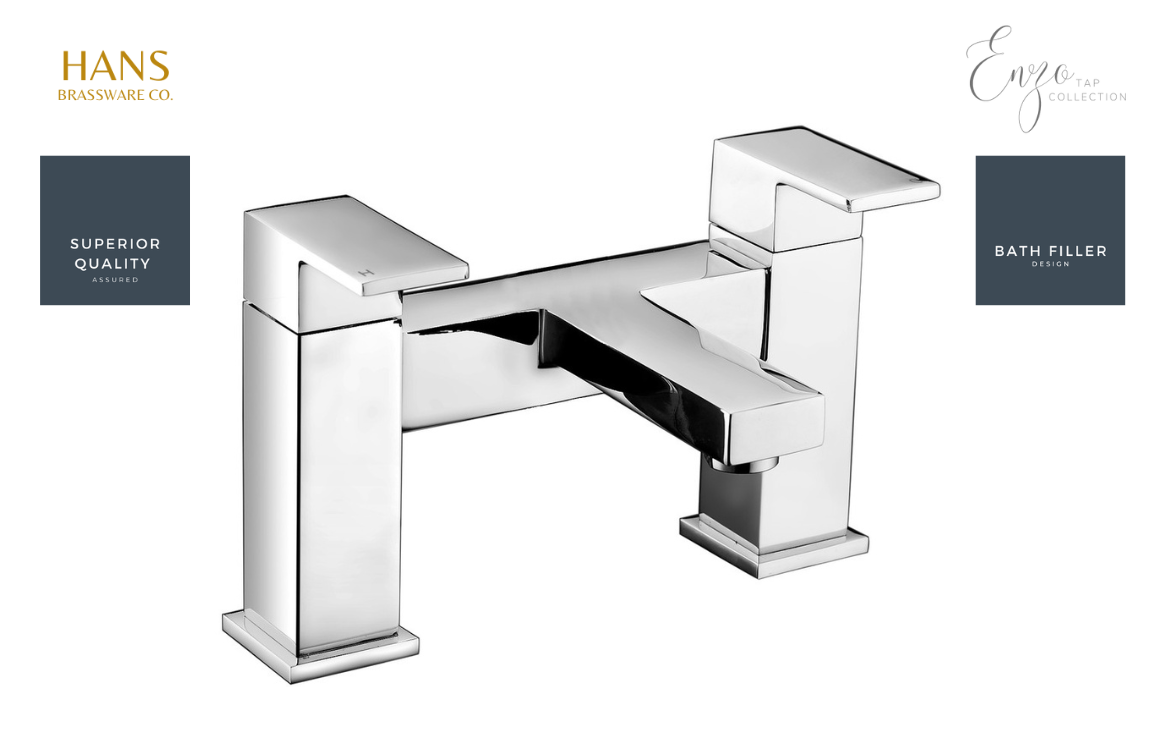 Hans Brassware Co. - Enzo - Bath Filler Bathroom Tap - Chrome — Love ...