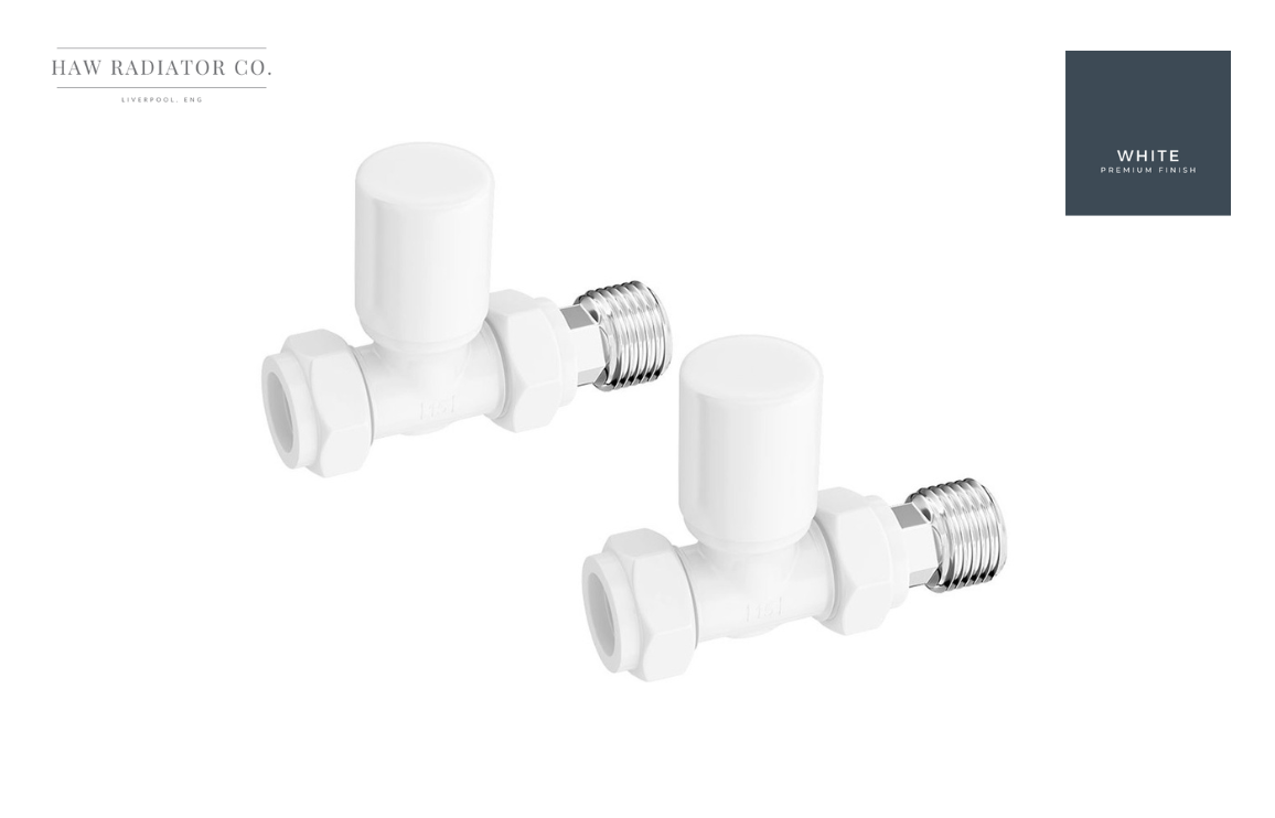 HAW Rad Co. - Heavy Pattern White Radiator Valves - Straight — Love ...