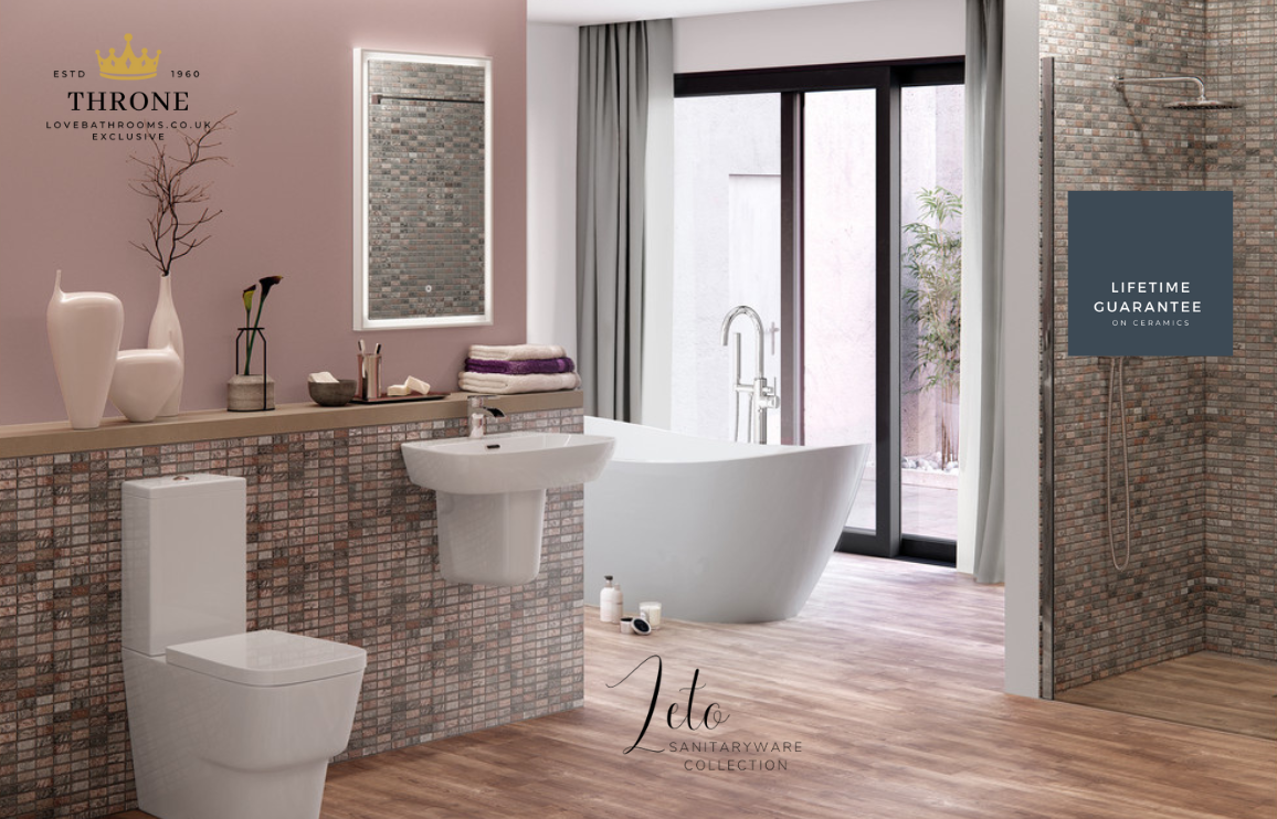Throne - Leto - Close Coupled WC & Soft Close Seat — Love Bathrooms